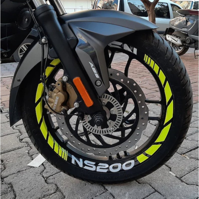 Stickers jantes pour Bajaj Pulsar NS200, stickers durables pour un look ...