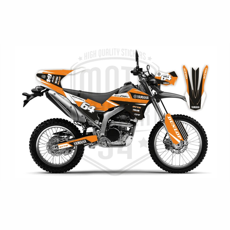 Custom Yamaha WR250R / WR250X Graphic Kit - High-quality Decals ...