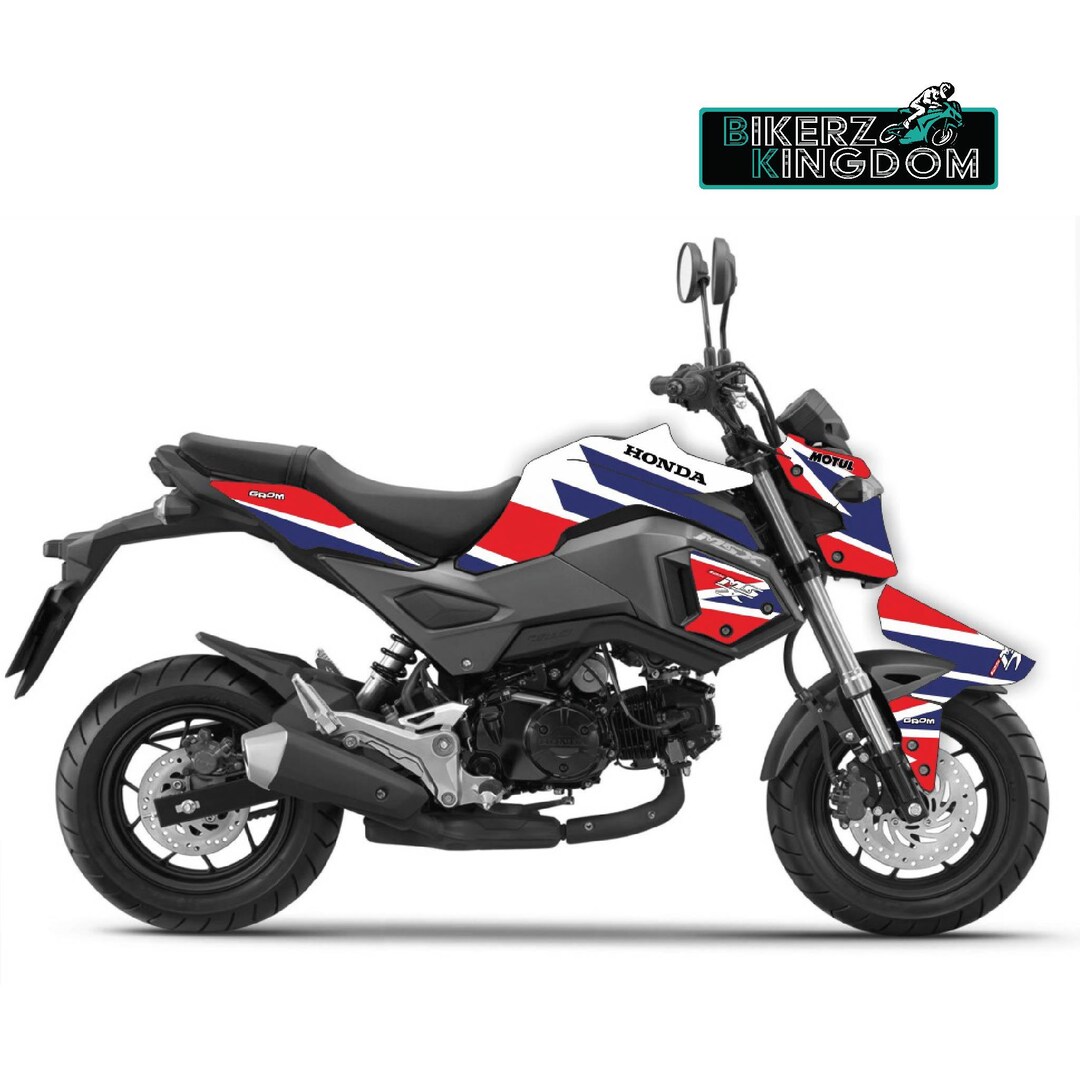 Honda Grom 125 MSX V2 2017-2020 Red Blue Theme Decal Sticker Kit - Etsy