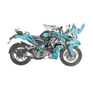 Bajaj Pulsar RS200 Bad Wolf Theme Graphic Kit Decal Wrap Set - Etsy