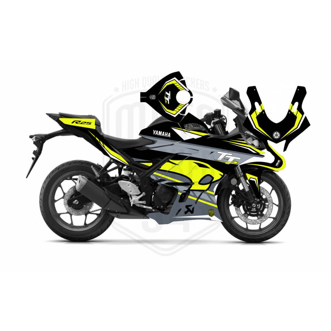 Yamaha R25 2019-2022 VDS Theme Decal Wrap Graphic Kit - Etsy