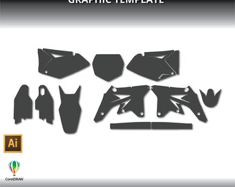 Suzuki DR650 1996/2023 Vector Graphics MX Template 1:1 - Etsy