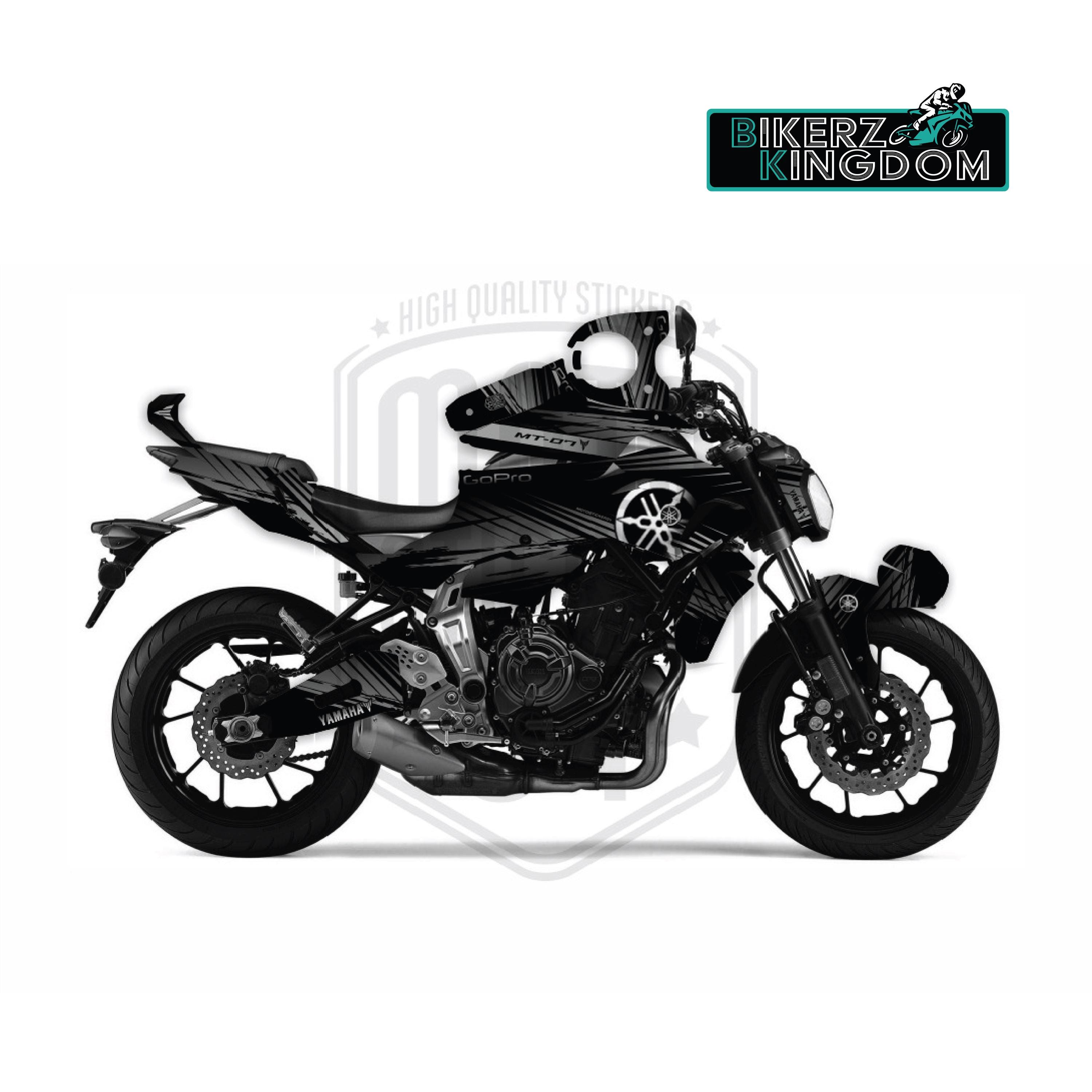 Yamaha MT07 Graphic Kit: MGD4 Race Design, 2014-2024 Decal Sticker Set ...