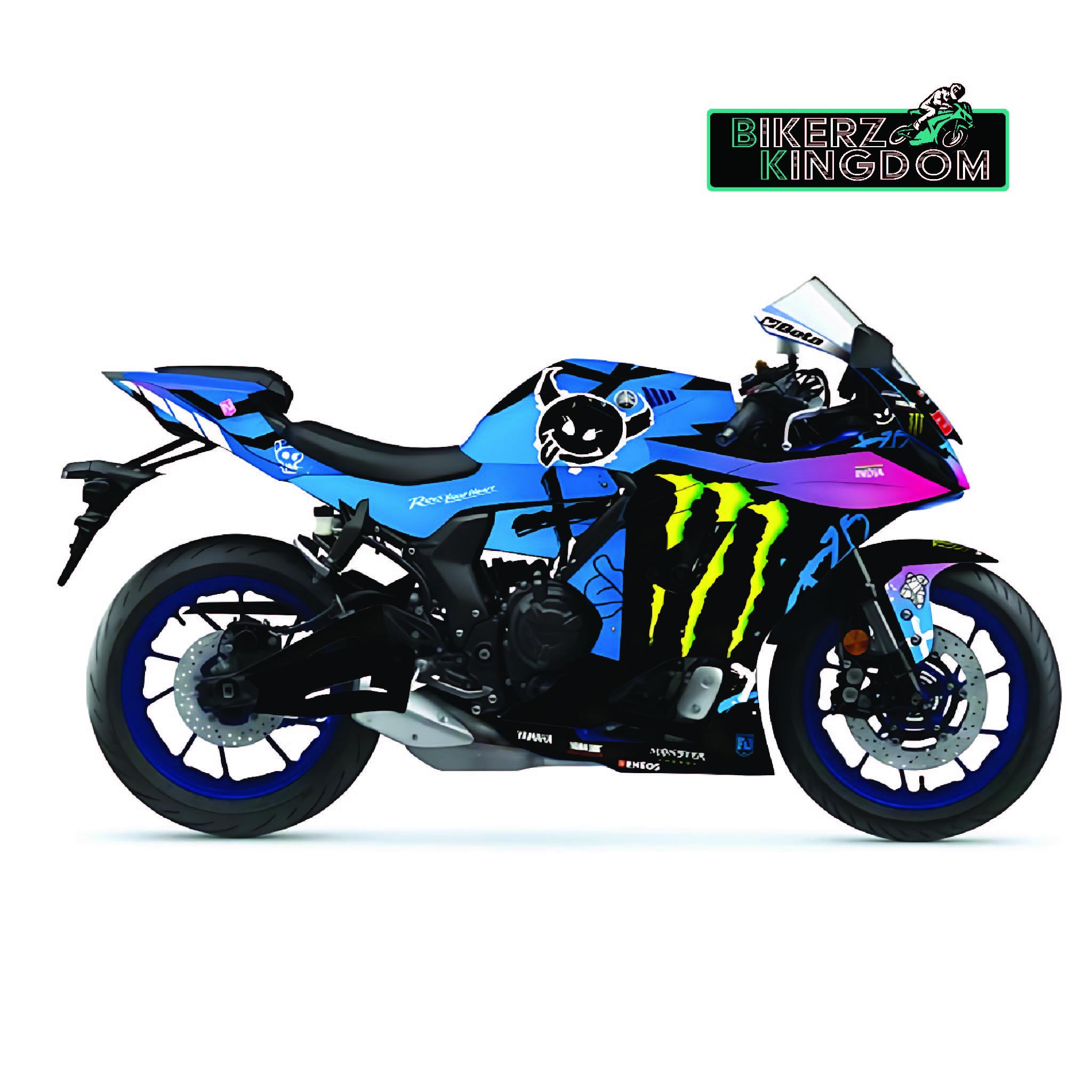 Custom Yamaha YZF R7 Monster Graphic Kit 2021-2024 Graphic Kit High ...