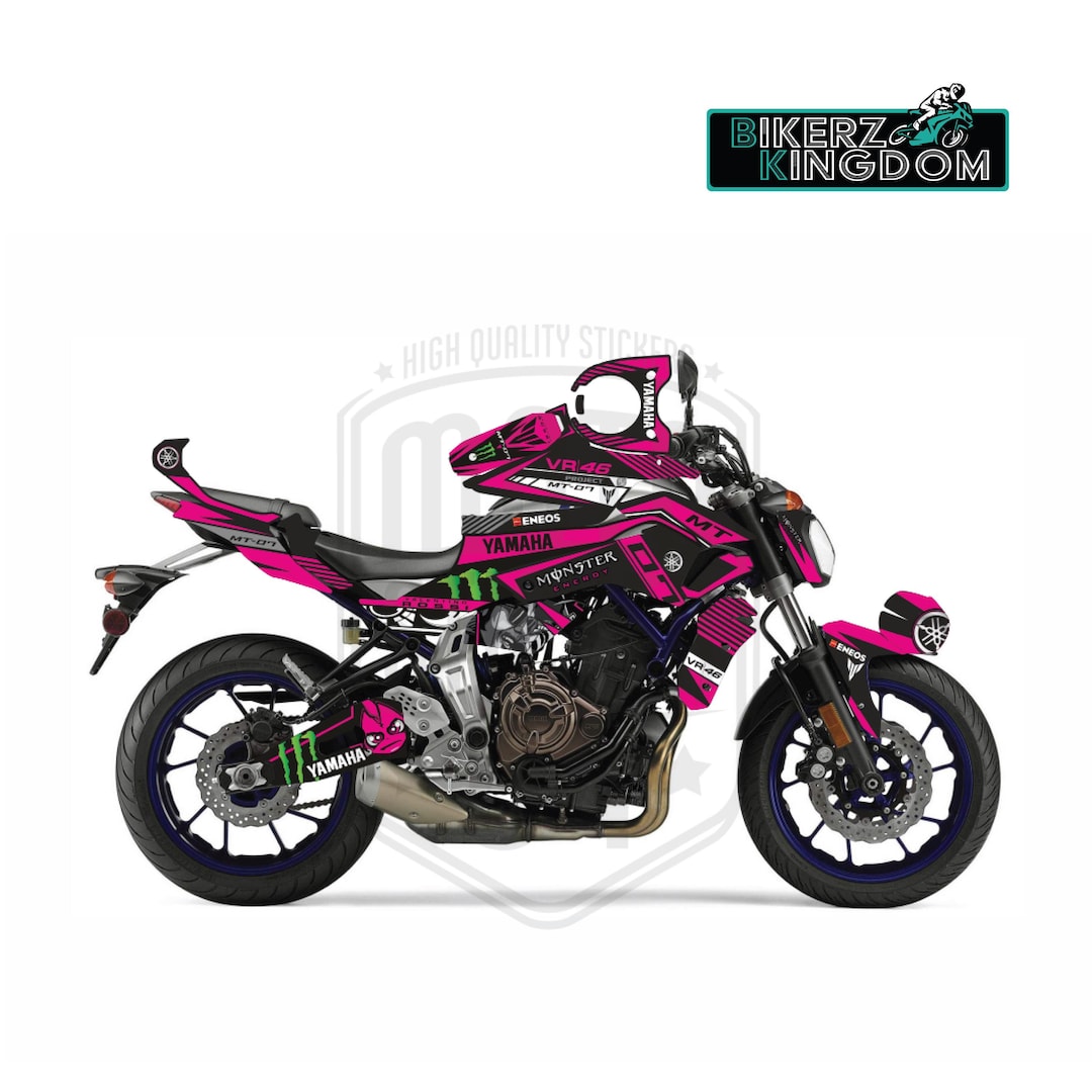 Yamaha MT07 Graphic Kit Rossi Design Race Fits 2014-2024 Models ...
