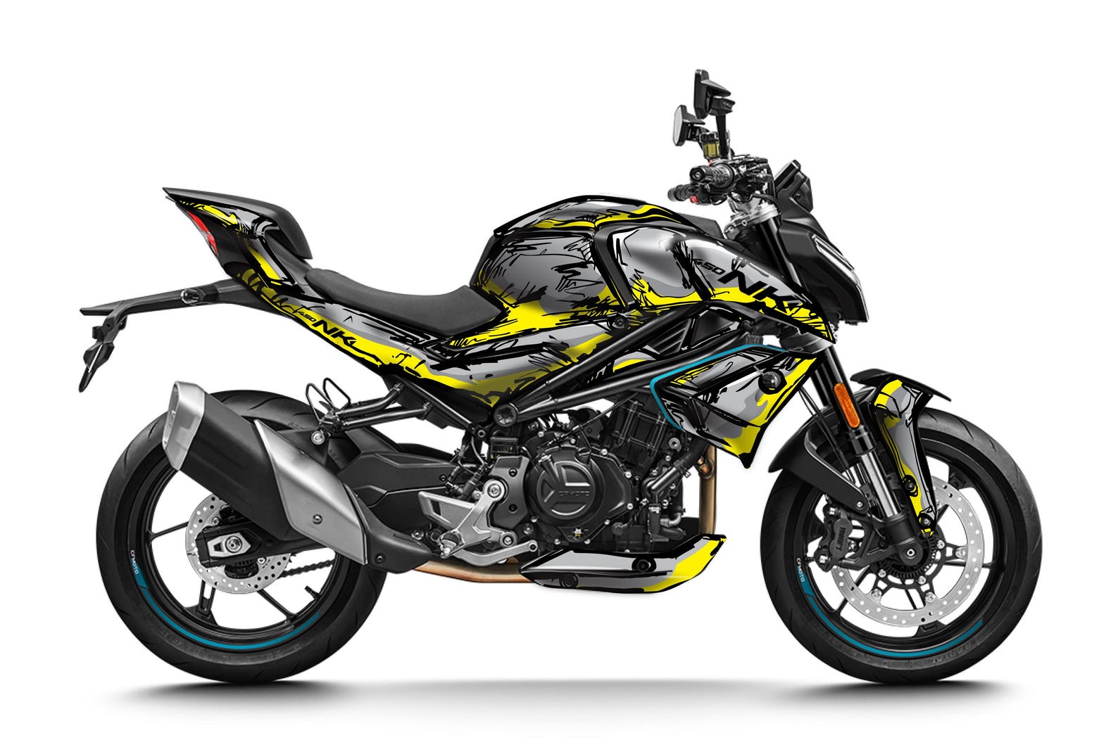 CF Moto NK 450 2023-2024 Cartoon Graphic Kit - High-quality Decals ...