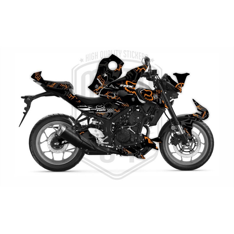 Yamaha MT 03 / MT25 2020-2023 Fox Design Graphic Kit Decal Wrap Various ...