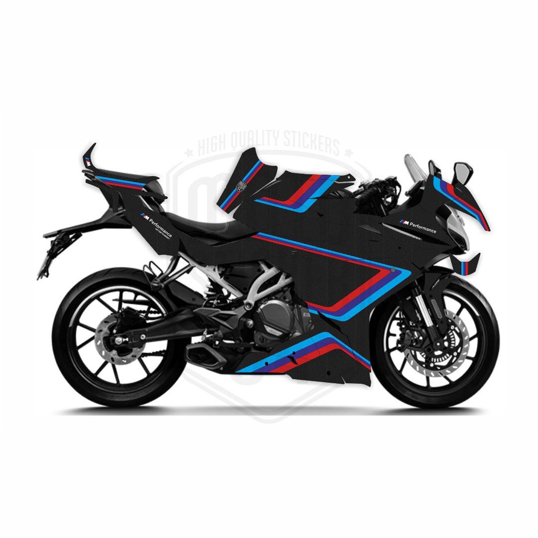 CFMOTO 250SR / 300SR M Performance Carbon Look Design Graphic Kit Decal ...