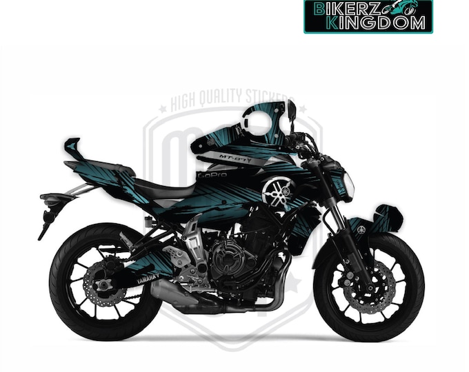 Yamaha MT07 Graphic Kit: MGD4 Race Design, 2014-2024 Decal Sticker Set ...