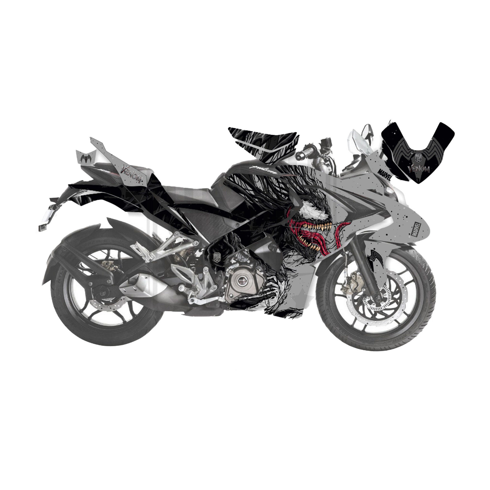 Bajaj Pulsar RS200 Venom Theme Graphic Kit Decal Wrap Set - Etsy
