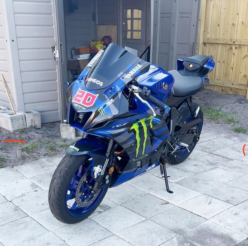 Custom Yamaha YZF R7 Monster Graphic Kit 2021-2024 Graphic Kit - High ...