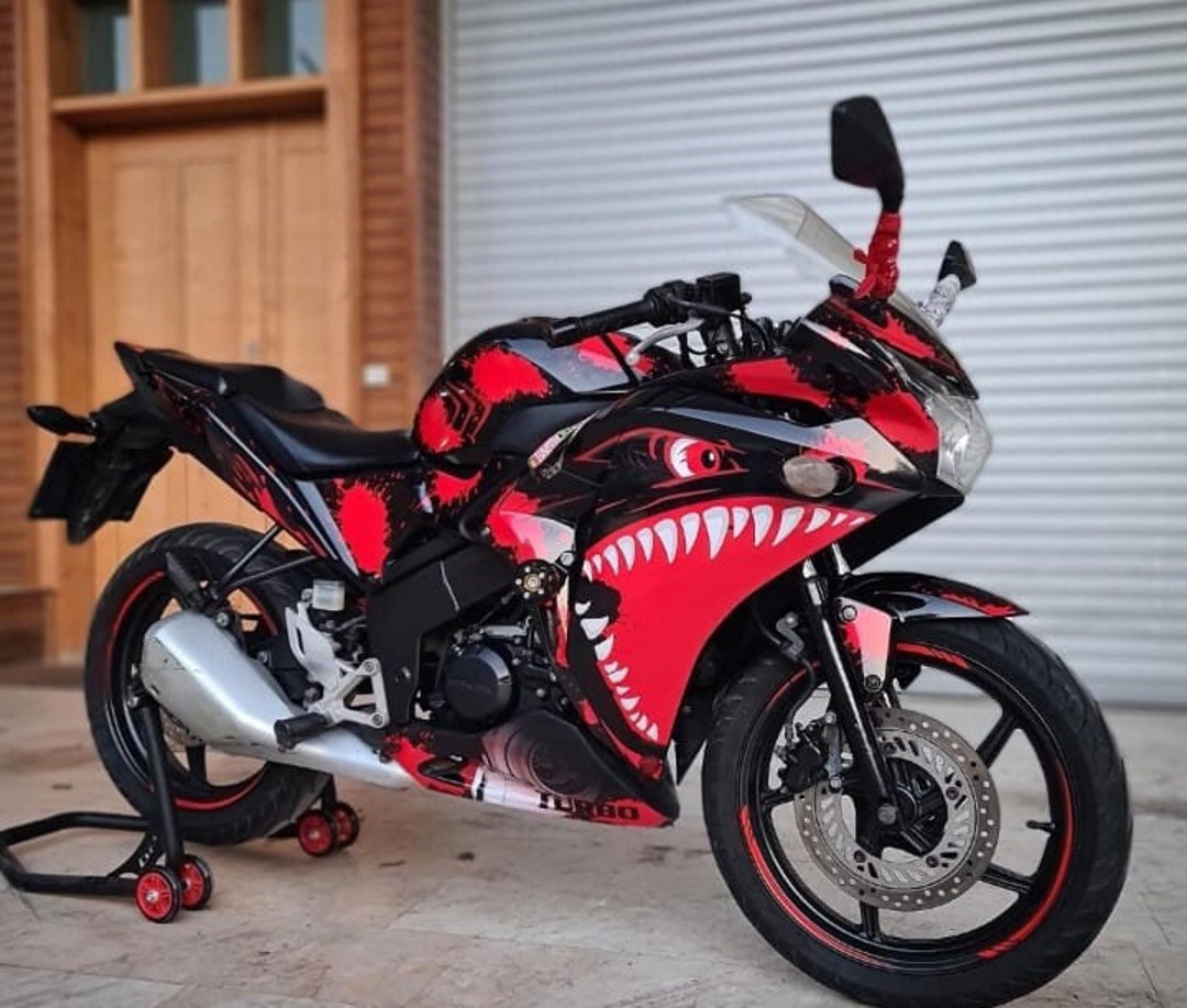 Honda CBR 125 2011-2017 Turbo Shark Theme Graphic Kit Decal Wrap Set - Etsy