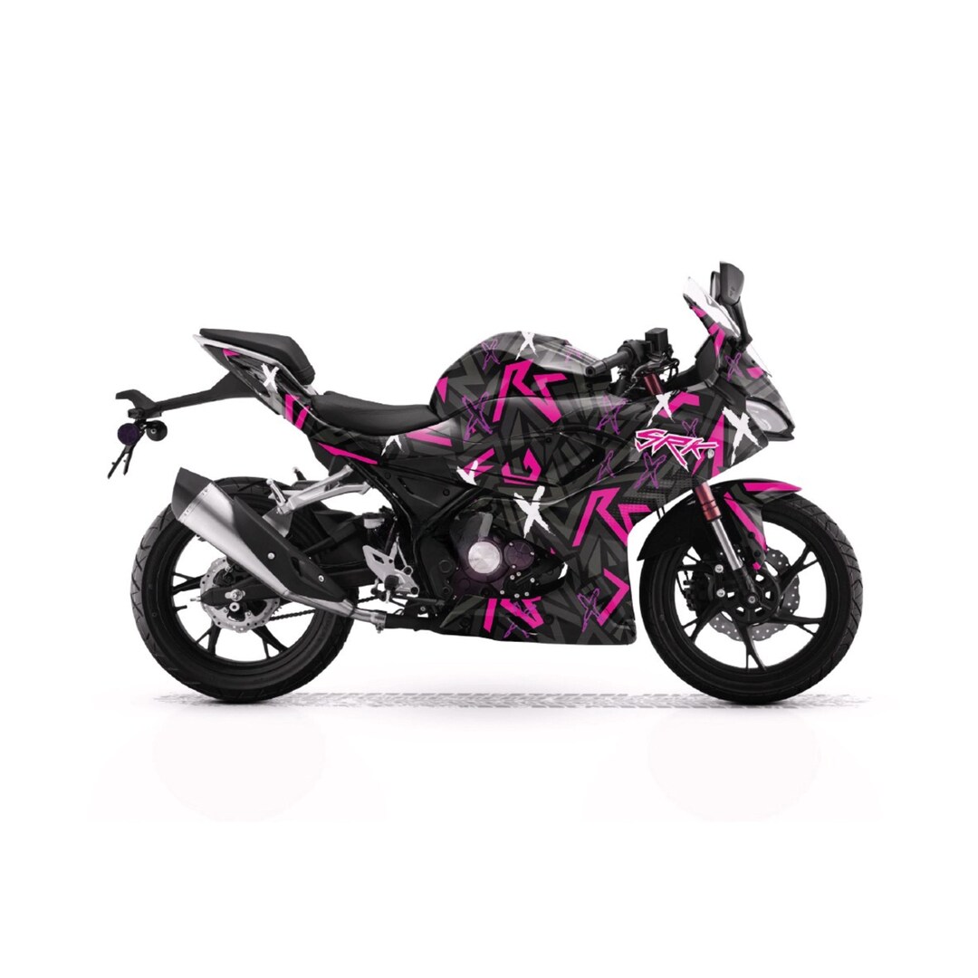 RKS SRK 125 R 2023-2025 | Purple X Design | Motorcycle Stickers ...