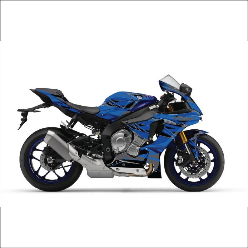 Custom Yamaha YZF R1 Midnight Race Graphic Kit 2015-2019 Graphic Kit ...