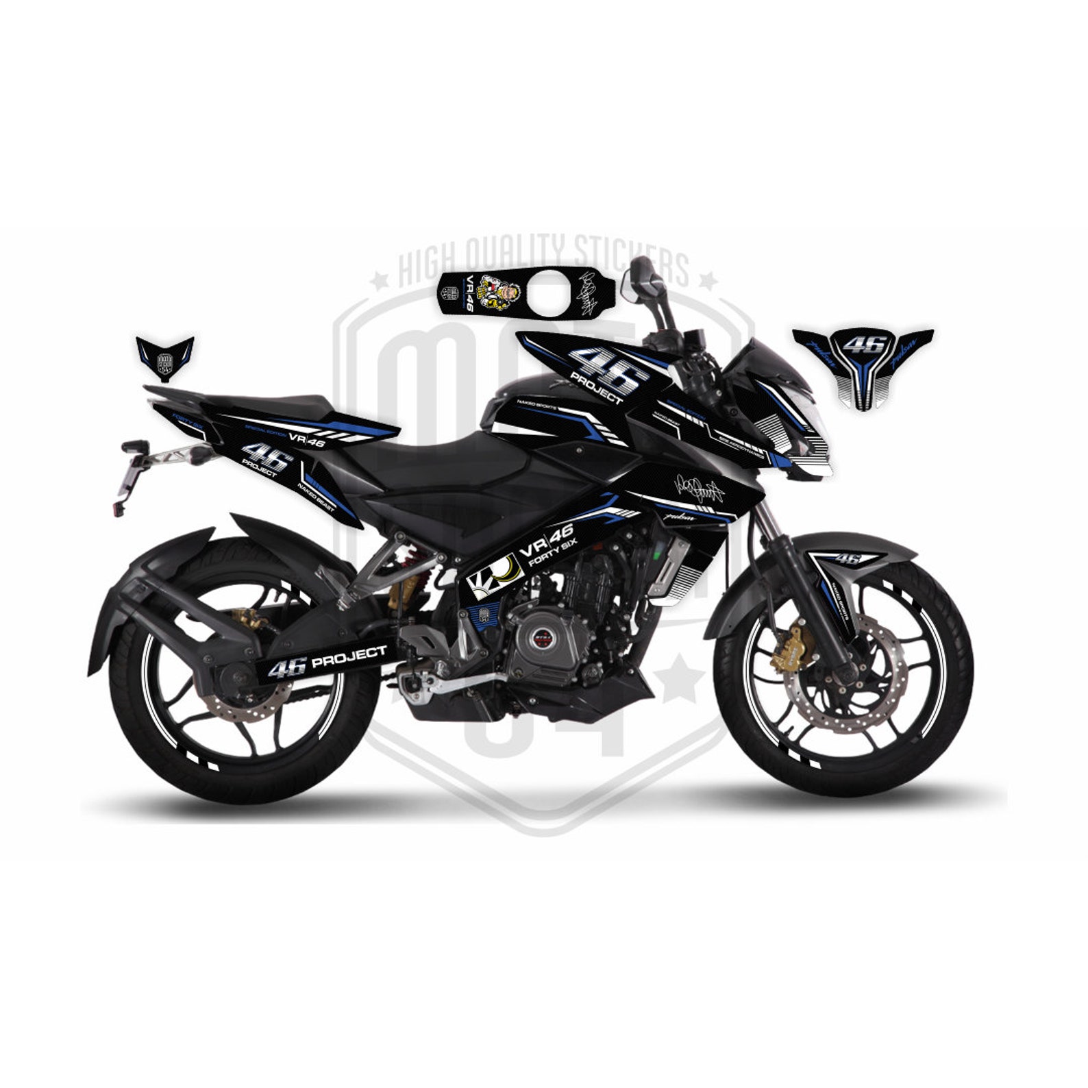 Bajaj Pulsar NS200 Project 46 Carbon Look Graphic Kit Decal Wrap Set - Etsy