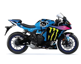 Custom Yamaha YZF R1 Monster Energy Graphic Kit 2020-2024 Graphic Kit ...