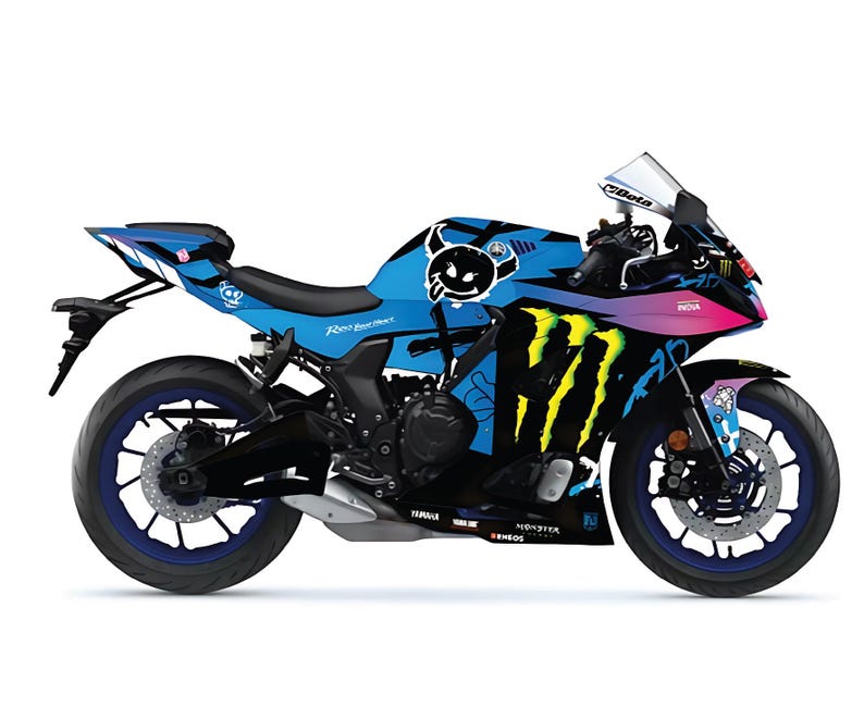 Custom Yamaha YZF R7 Monster Graphic Kit 2021-2024 Graphic Kit - High ...