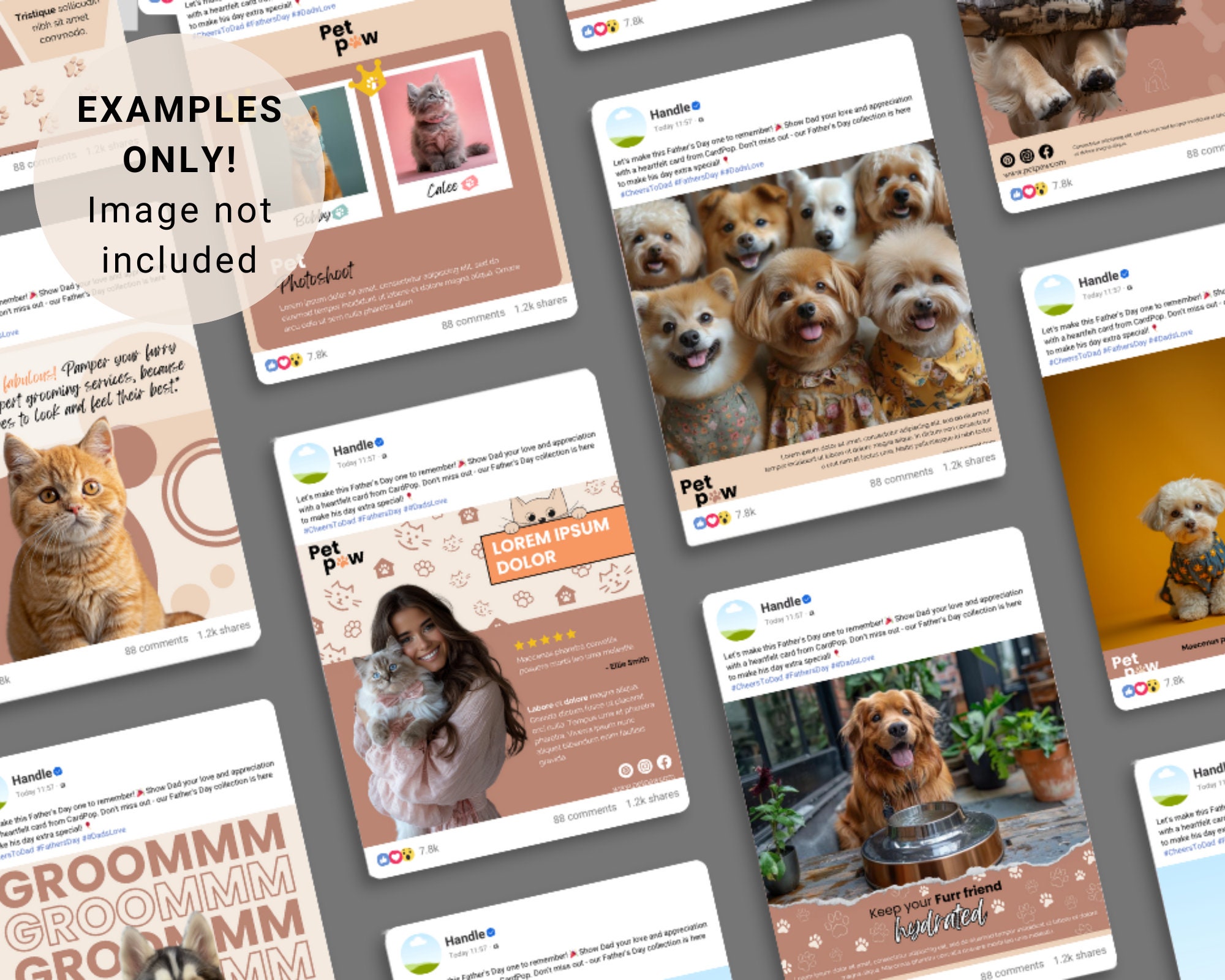 15 Editable Facebook Mockup, Canva Templates, Social Media Mockup ...