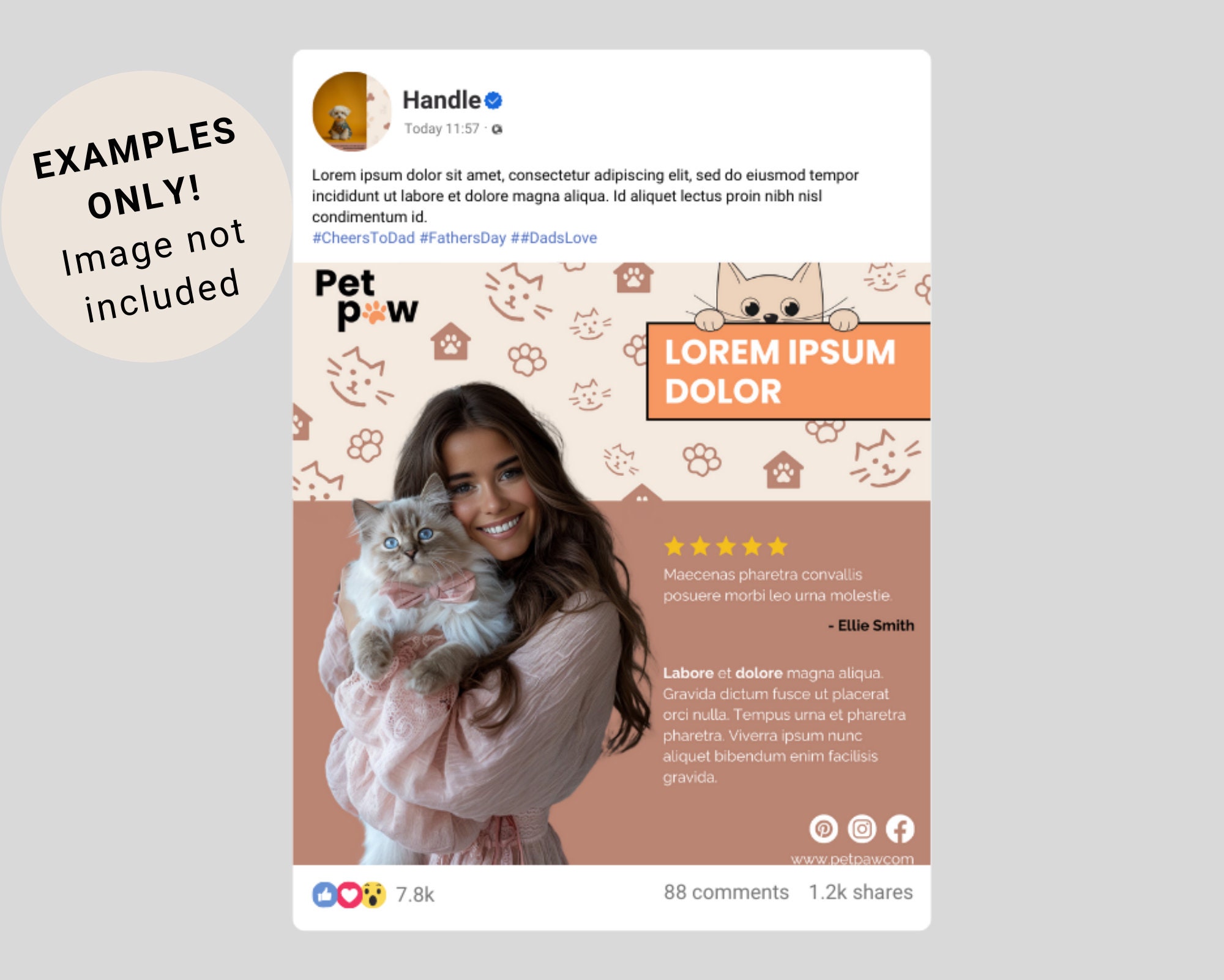 15 Editable Facebook Mockup, Canva Templates, Social Media Mockup ...