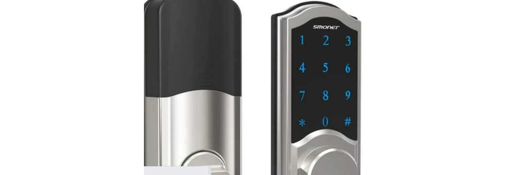 Smart Deadbolt, SMONET Door Lock Keyless Entry, Bluetooth Locks Front ... Smart Deadbolt, SMONET Door Lock Keyless Entry, Bluetooth Locks Front ...