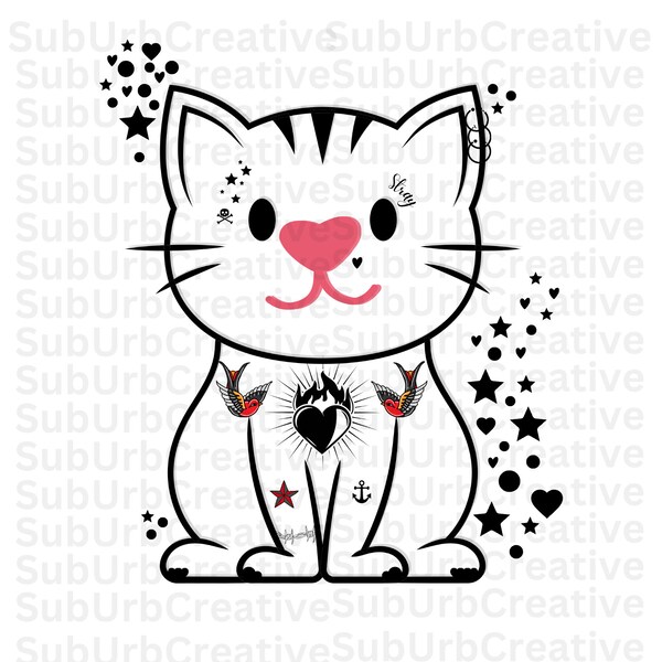 Punk Cat - Etsy