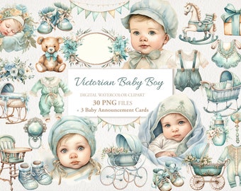 Cute Colorful Baby Monster Watercolor Clipart PNG Bundle. Children ...