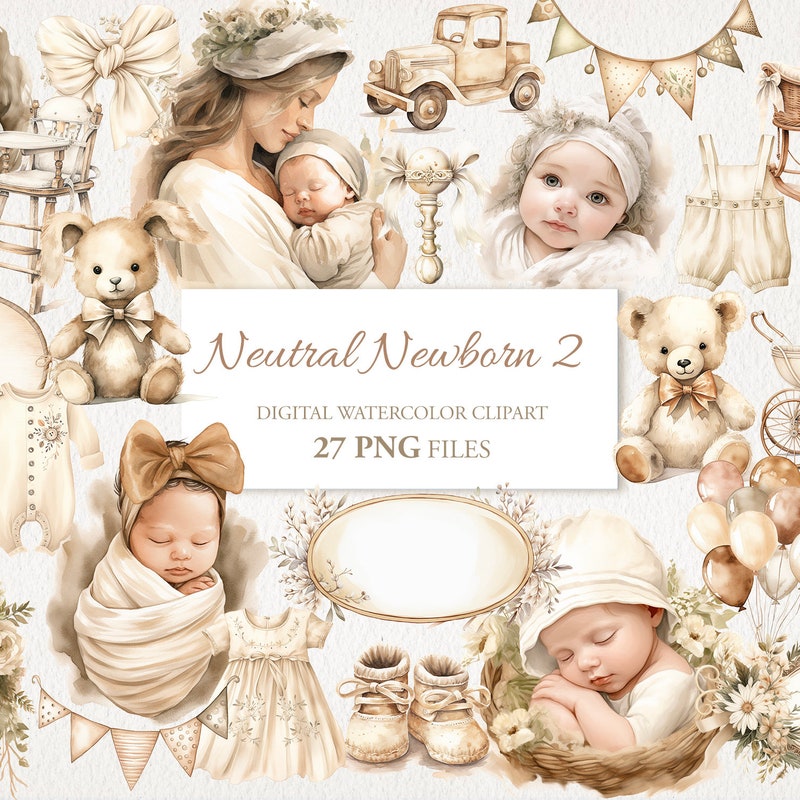 Newborn Watercolor - Etsy