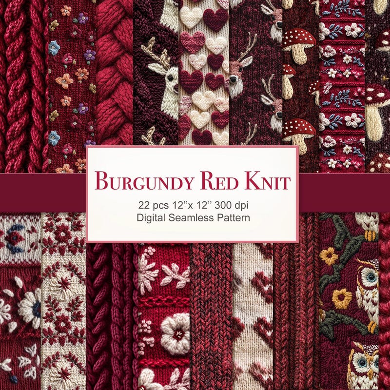 Burgundy Fabric Bundles - Etsy