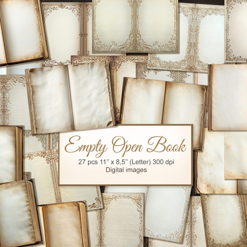 Altes buch leer - Etsy.de