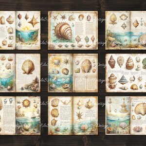 Seashell Magic Nautical Vintage Junk Journal Magic Witchcraft Printable ...