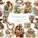 Western Love Watercolor Clipart PNG Bundle. AI Illustration. Digital ...