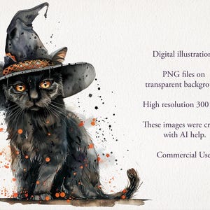 Halloween Word Watercolor Clipart PNG Bundle. Font, Separate Letters ...