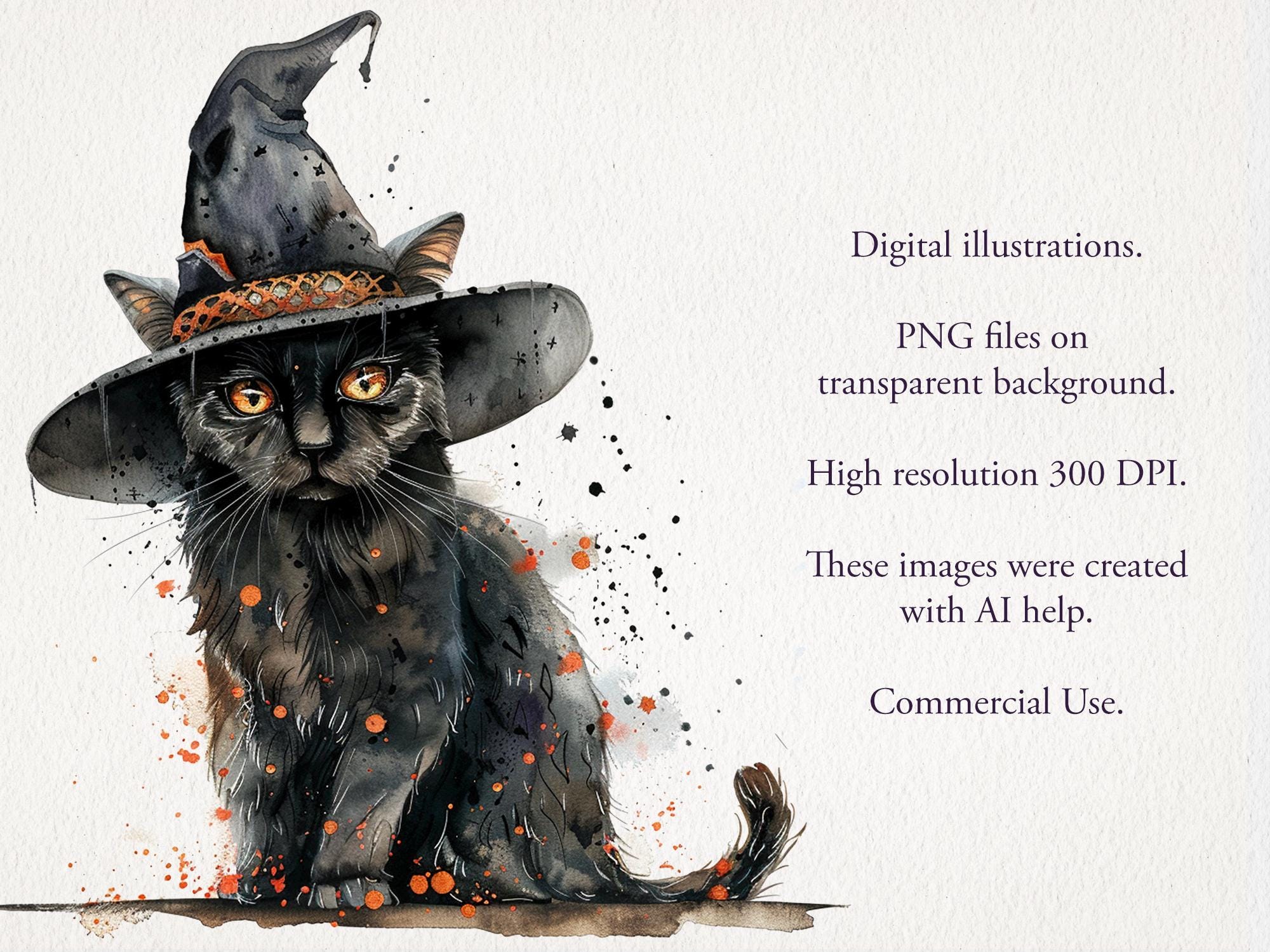 Halloween Word Watercolor Clipart PNG Bundle. Font, Separate Letters ...
