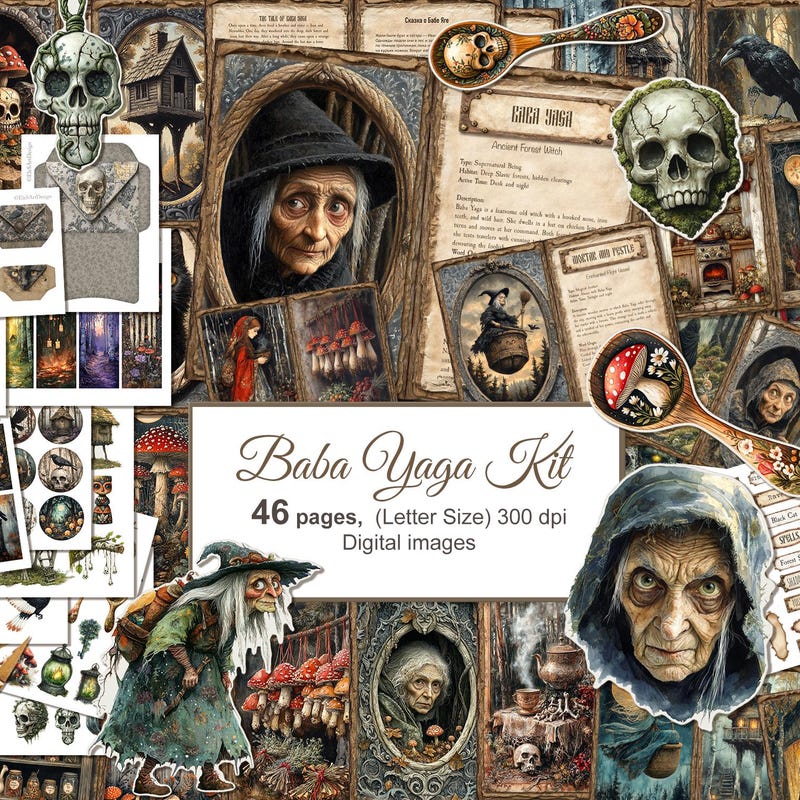 Baba Yaga Printables - Etsy UK