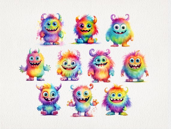 Cute Colorful Monsters
