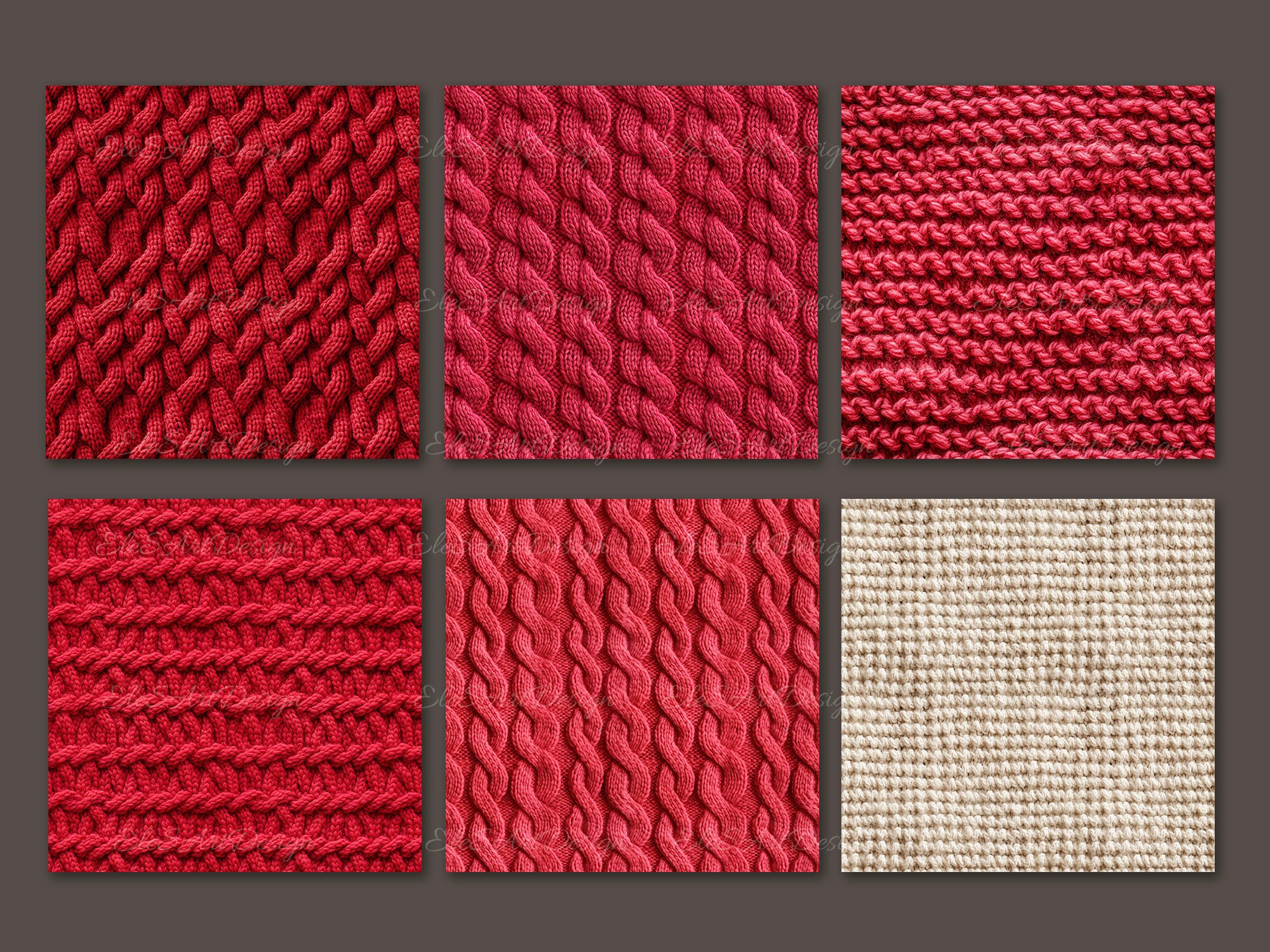Cozy Strawberry Seamless Pattern. Knitted Felted Embroidered Texture ...