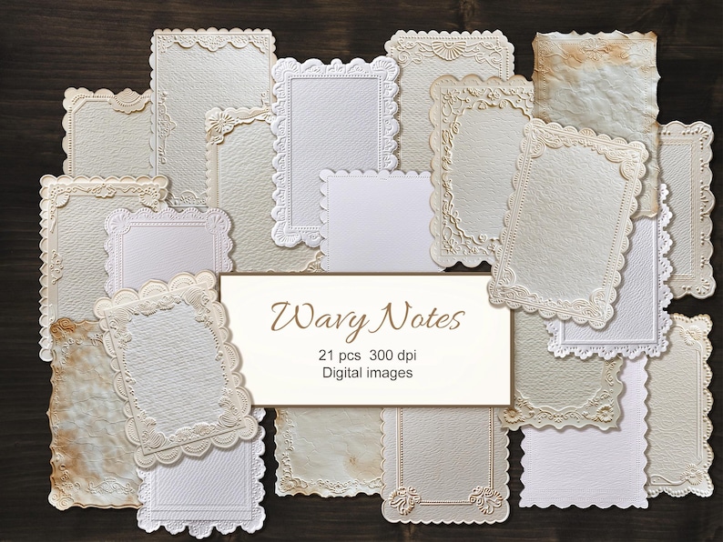 21 PNG Empty Wavy Sheets of Paper. Blank Vintage Old Paper Parchment ...