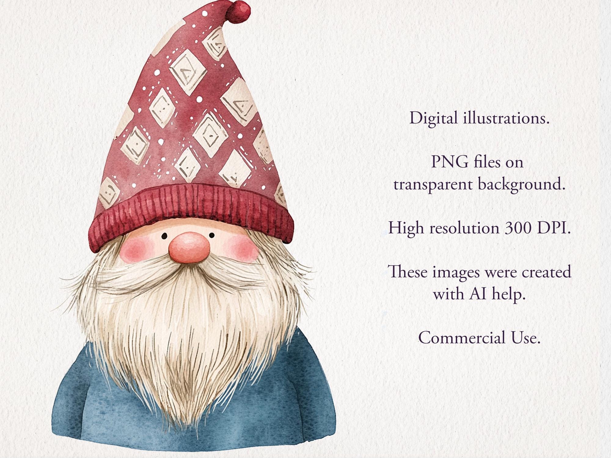 Scandinavian Christmas Winter Watercolor Clipart Bundle. Scandi, Nordic ...