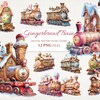 Steampunk Witch Witchcraft Watercolor Clipart PNG Bundle. AI Illustration. Instant Download ...