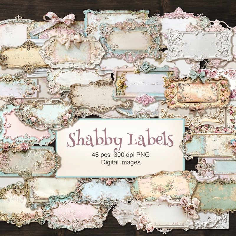 Shabby Chic Border - Etsy