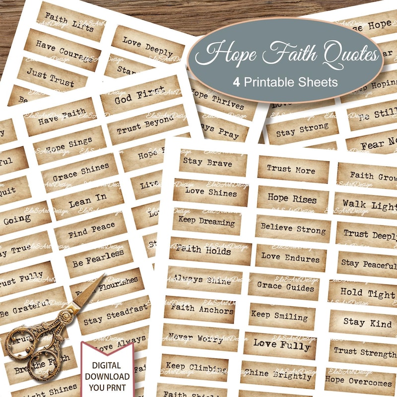 Hope Stickers Journal - Etsy