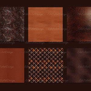 Brown Leather Seamless Pattern Texture Craft Paper Pages. Floral ...