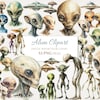Alien Dancing Svg Alien Dance Png Dancing Alien Clipart Alien Vector ...