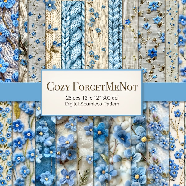 Forget Me Not Paper - Etsy