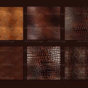 Brown Leather Seamless Pattern Texture Craft Paper Pages. Floral ...