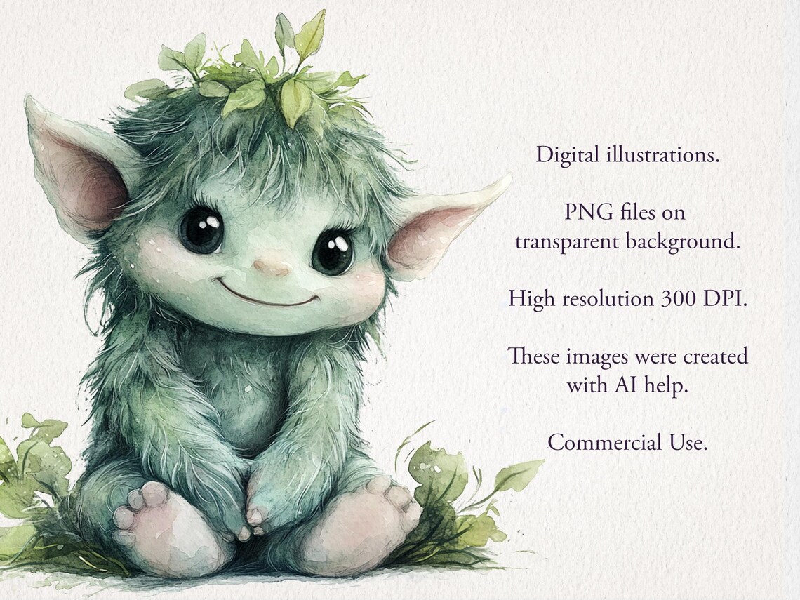 Fairy Forest Watercolor Clipart Bundle: 36 PNG (digital Download) - Etsy
