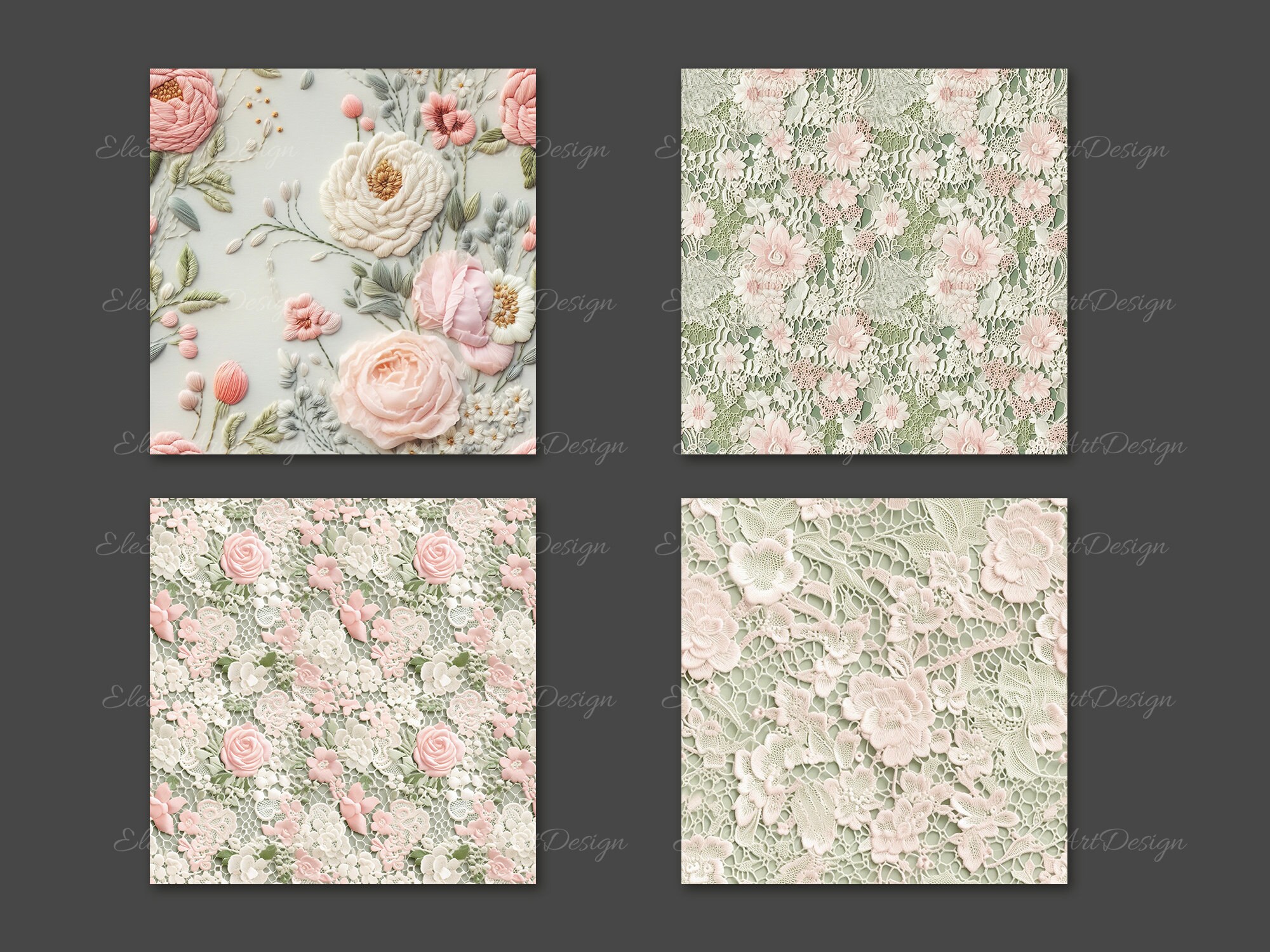 Farmhouse Knitted Felted Lace Seamless Pattern. Cozy Texture Digital ...