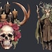 Samhain Wicca Wiccan Celtic Neopagan Watercolor Clipart PNG Bundle ...
