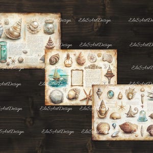 Seashell Magic Nautical Vintage Junk Journal Magic Witchcraft Printable ...