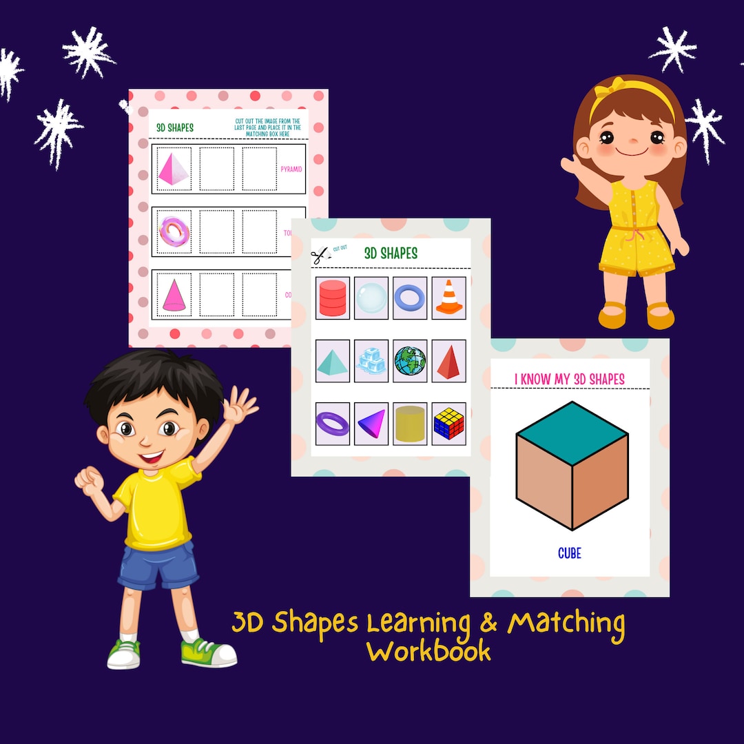 3D Shapes Learning, Toddler Activities, Preschool Learning, Educational ...